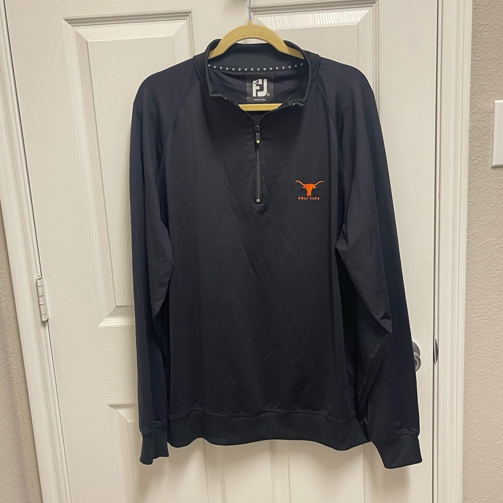 Footjoy University Of Texas Golf Club Quarter Zip Pul… - Gem